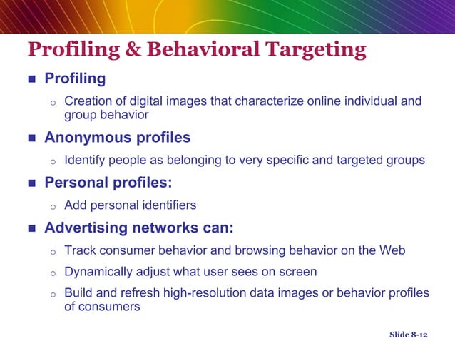 C8-Ethical, Social, & Political Issues in Ecommerce.PPT | Internet | Computing