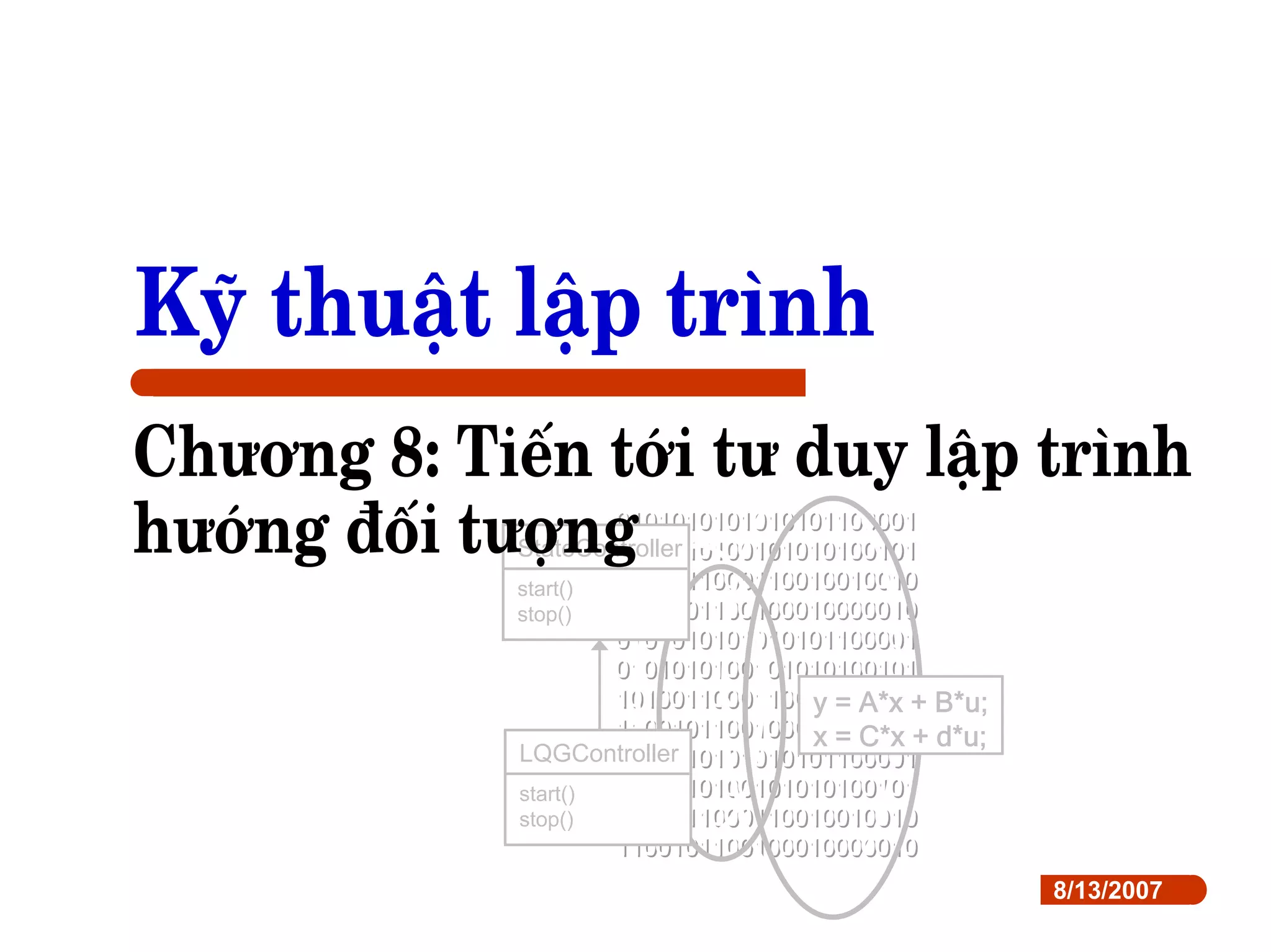C8 Object Oriented Thinking Ppt 6824