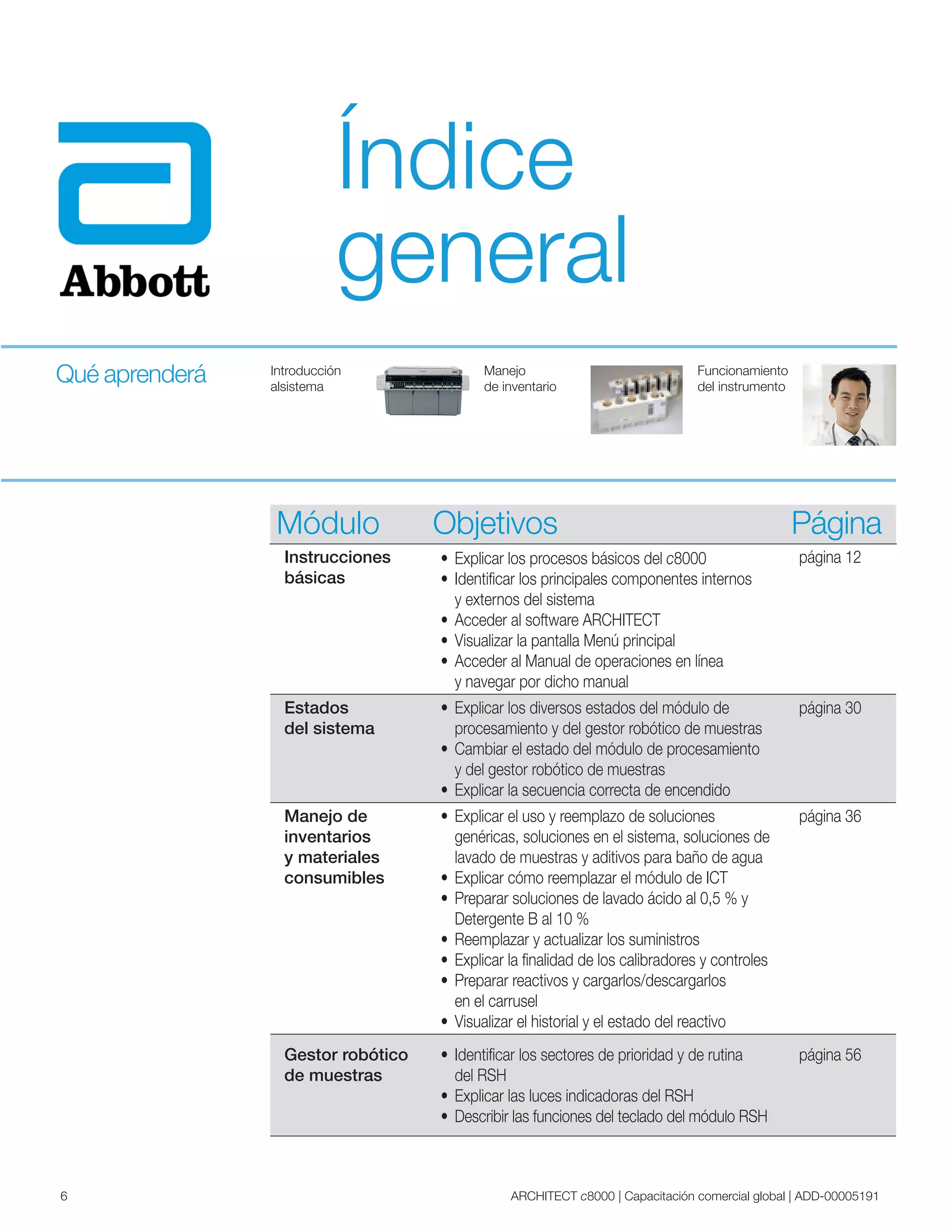 Abbott C8000 guia de capacitacion usuario - abbott | PDF