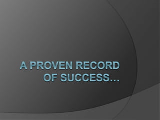 A Proven Record | PPTX
