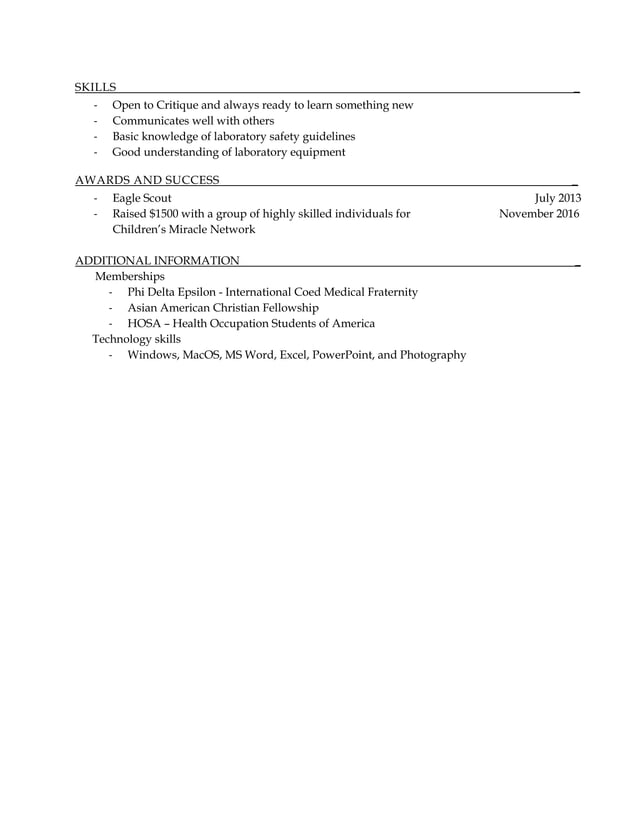 CV - Michael Hori | PDF | Medical Health