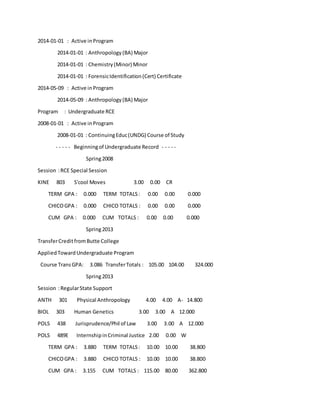 CSUC Unofficial Transcript | DOCX