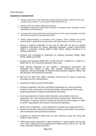 R.Krishna Raj Sr. QC_Inspector-19-04-16 | PDF