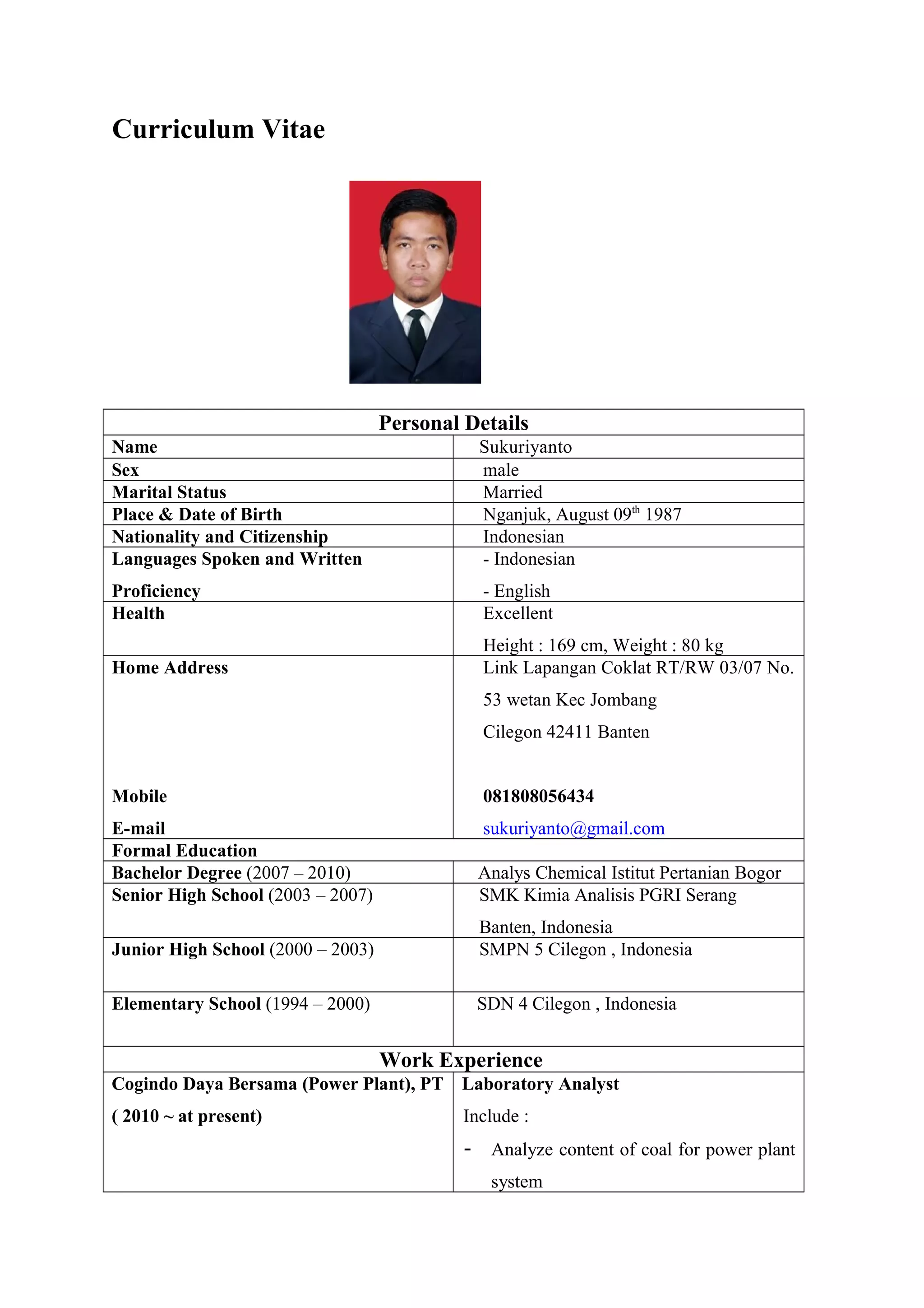 Curriculum Vitae | DOC