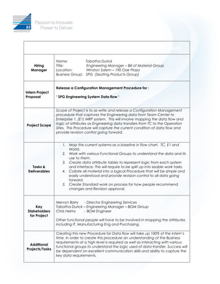 Intern Project Description Template - BOM Group | DOC