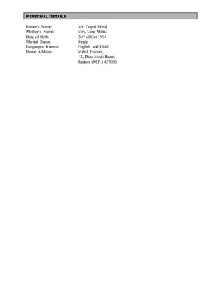 Rahul CV | DOCX
