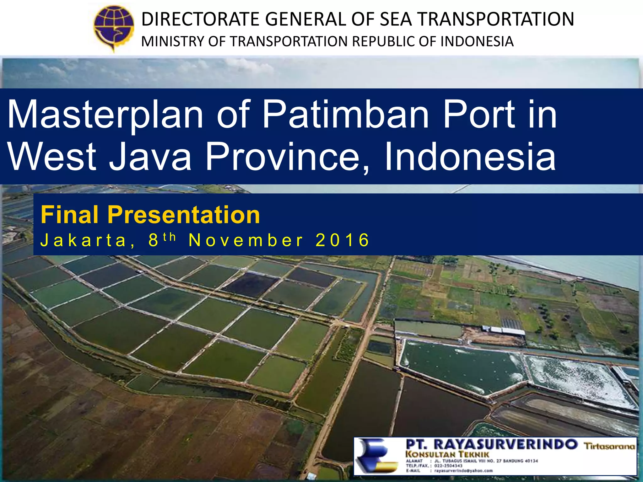 Masterplan of Patimban Port | PPTX