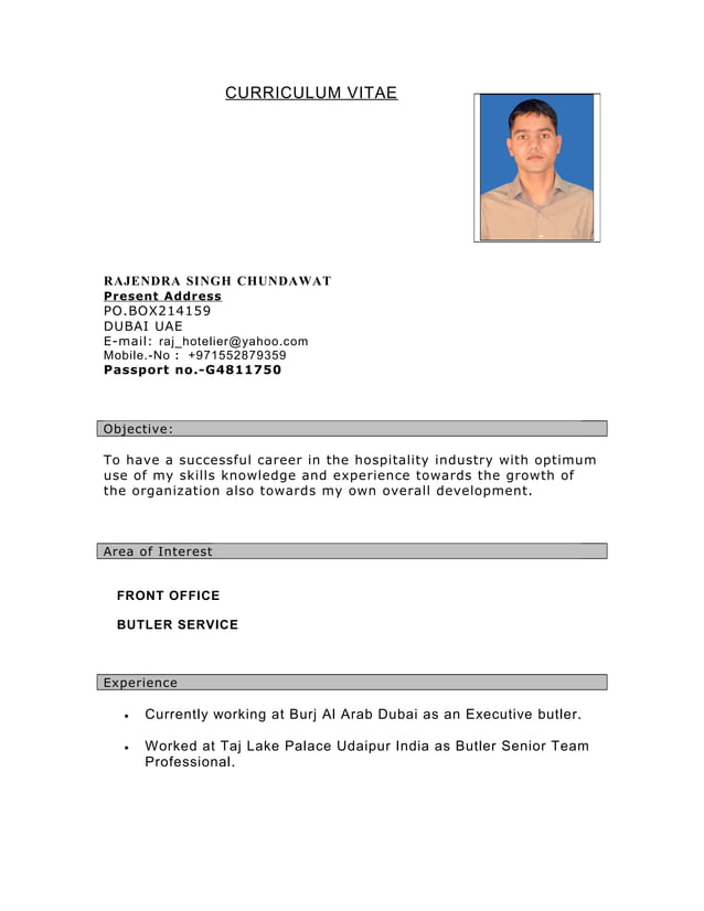 RESUME RAJENDRA | PDF