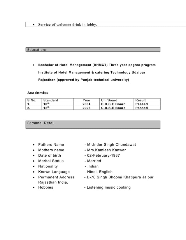 RESUME RAJENDRA | PDF