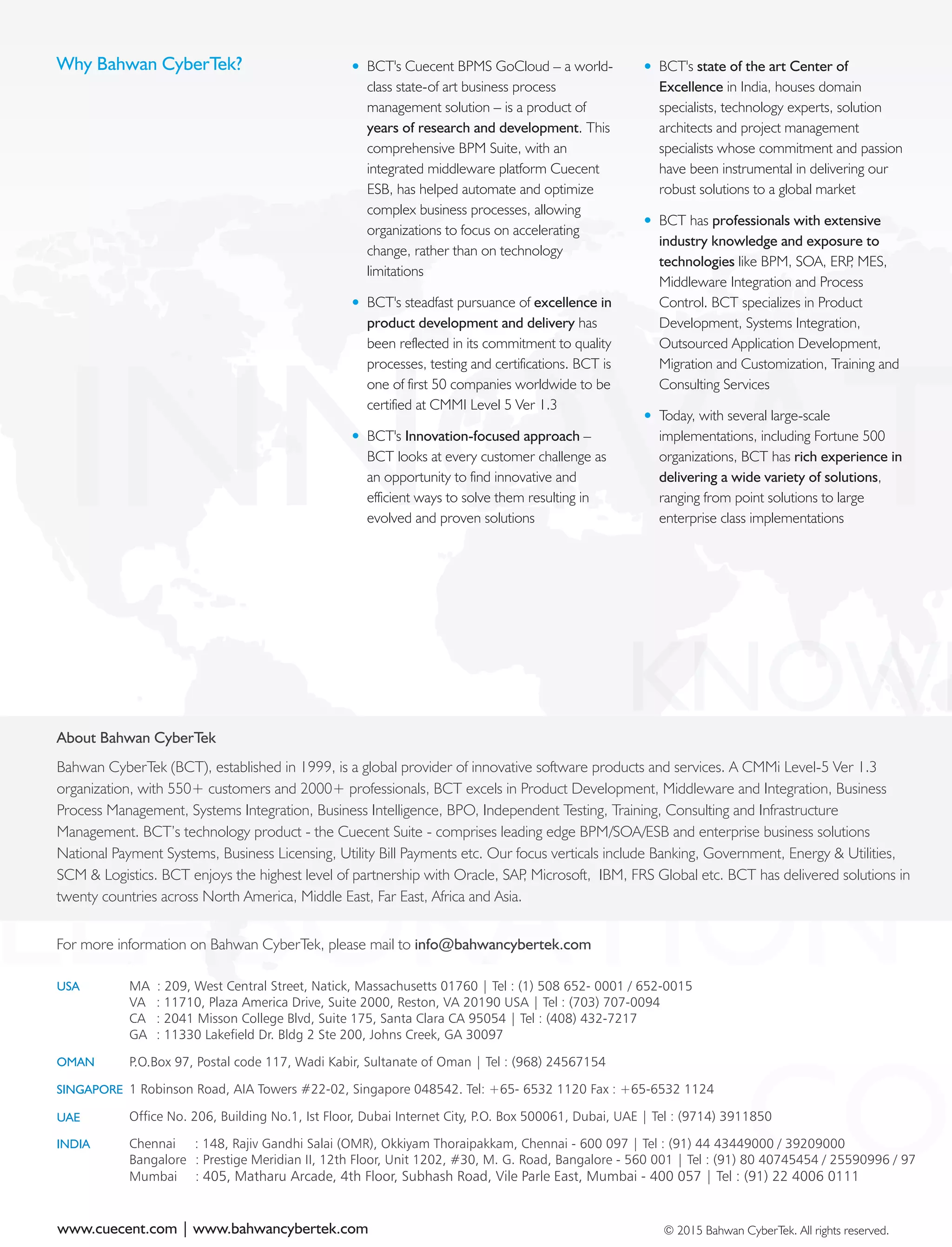 BCT Corporate Brochure | PDF