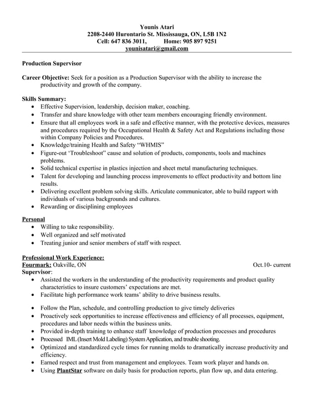 Younis Atari resume Sept 2015 | PDF