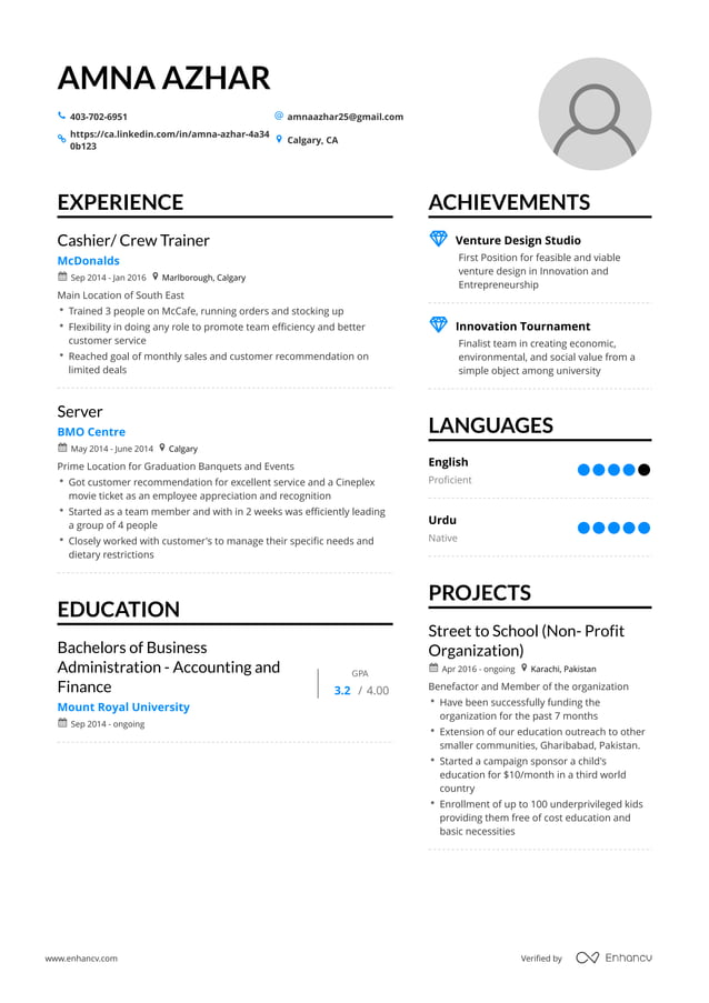 AmnaAzharResume | PDF | Business Administration | Business