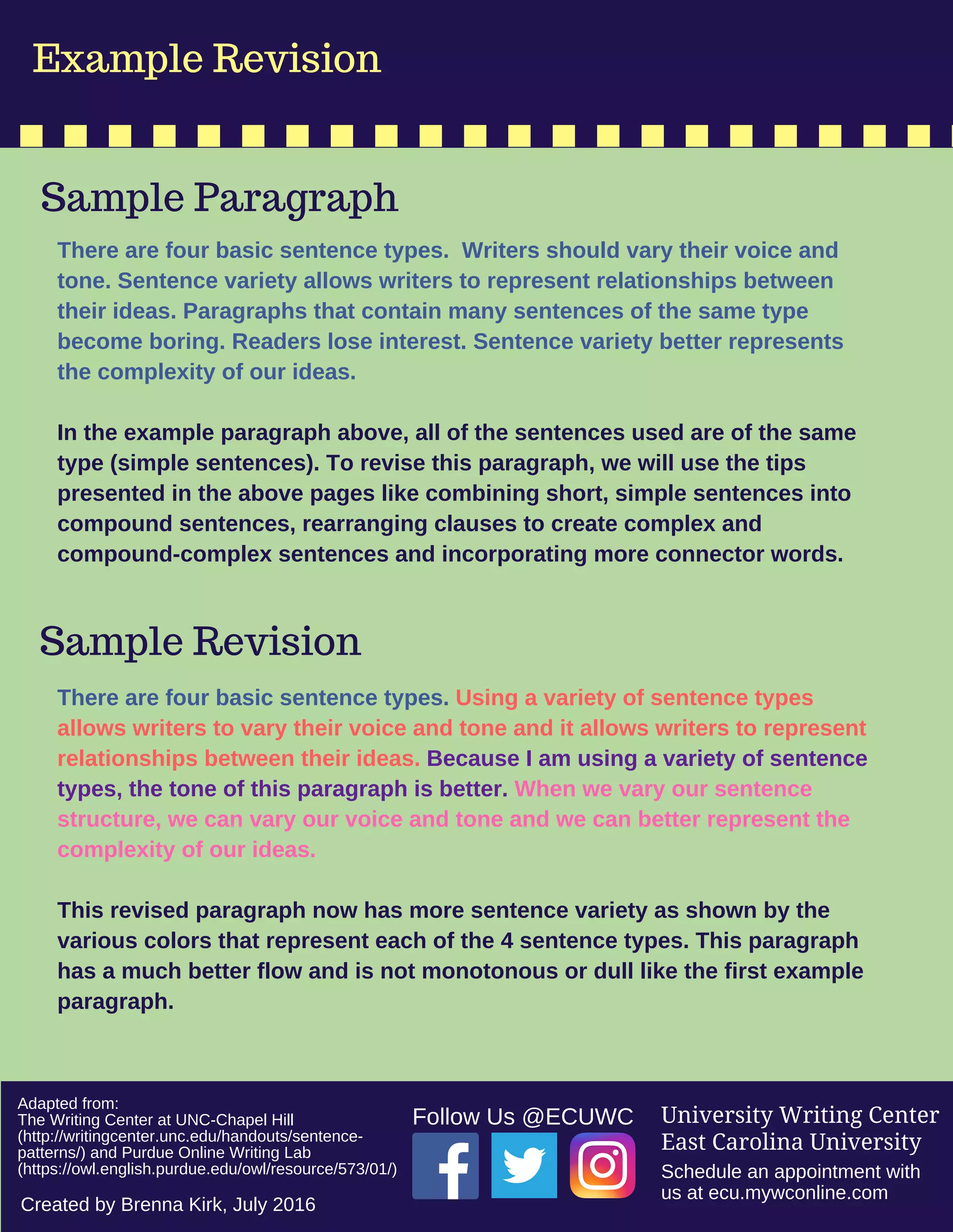 Varying Sentence Types & Starters | PDF