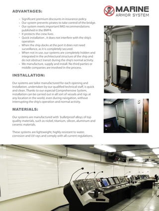 Marine Armor System Technical Catalogue 2016 | PDF