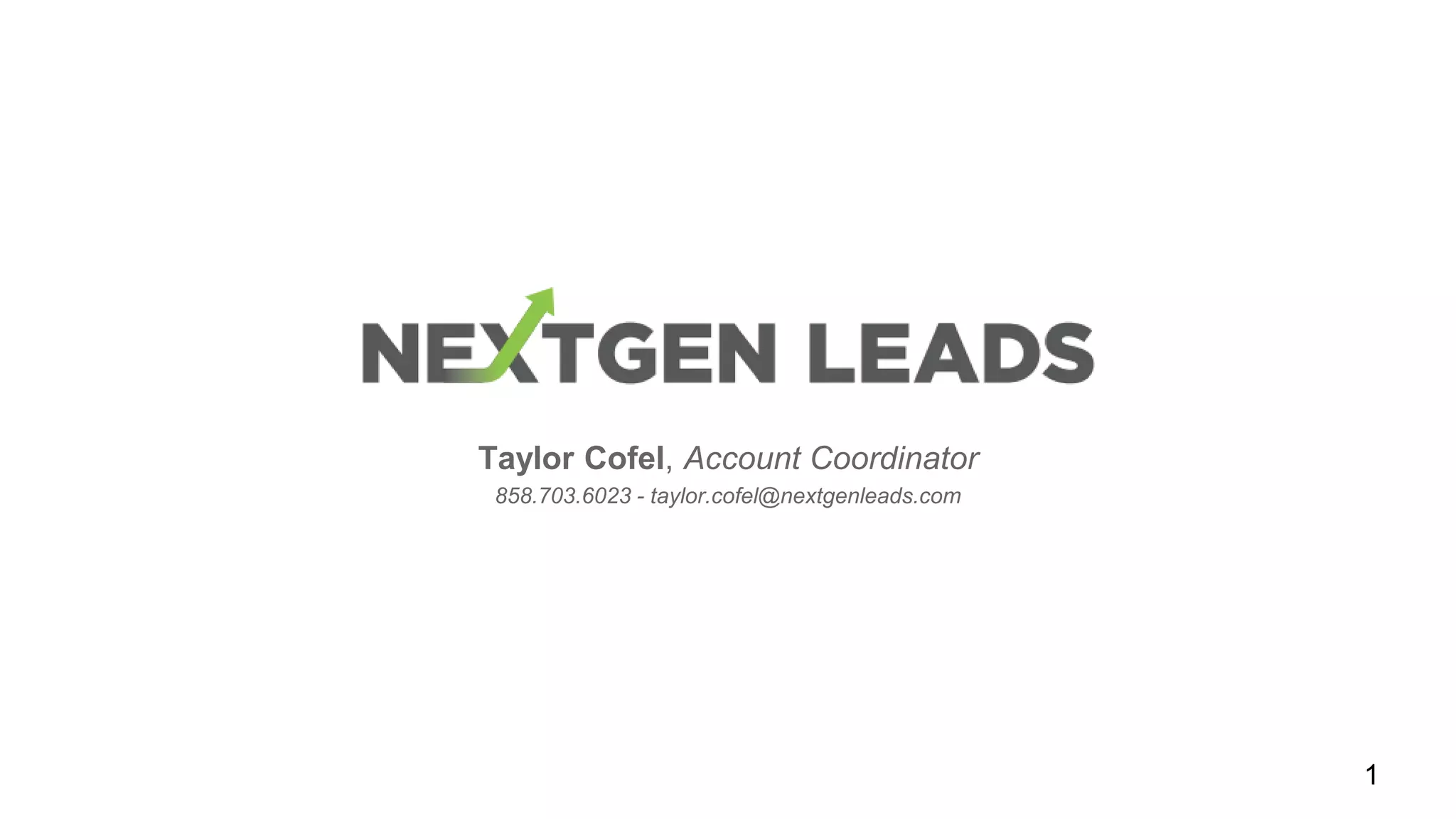 NextGen Leads | PPTX