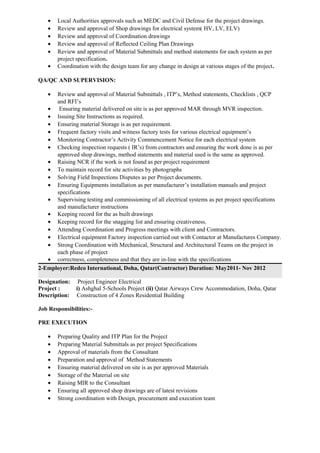 Elect Eng. Rizwan CV | DOC | Civil Engineering Industry | Industries