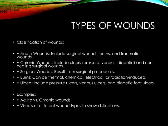Modern Wound care management update (Dressings and more) | PPT
