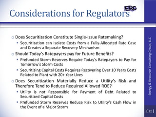 Securitization Presentation Slides - ERG Consulting | PDF