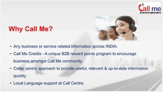 Call Me - Introduction | PPSX | Information Services Industry | Industries