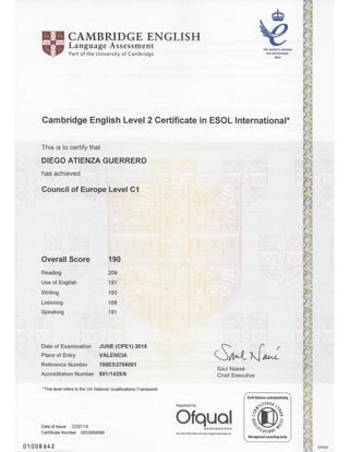 Level C1 Certificate | PDF