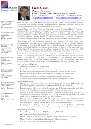 Professional Bio - Grant Ross 04202016 | PDF