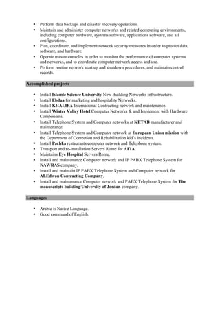 Belal Abdelhadi CV | PDF