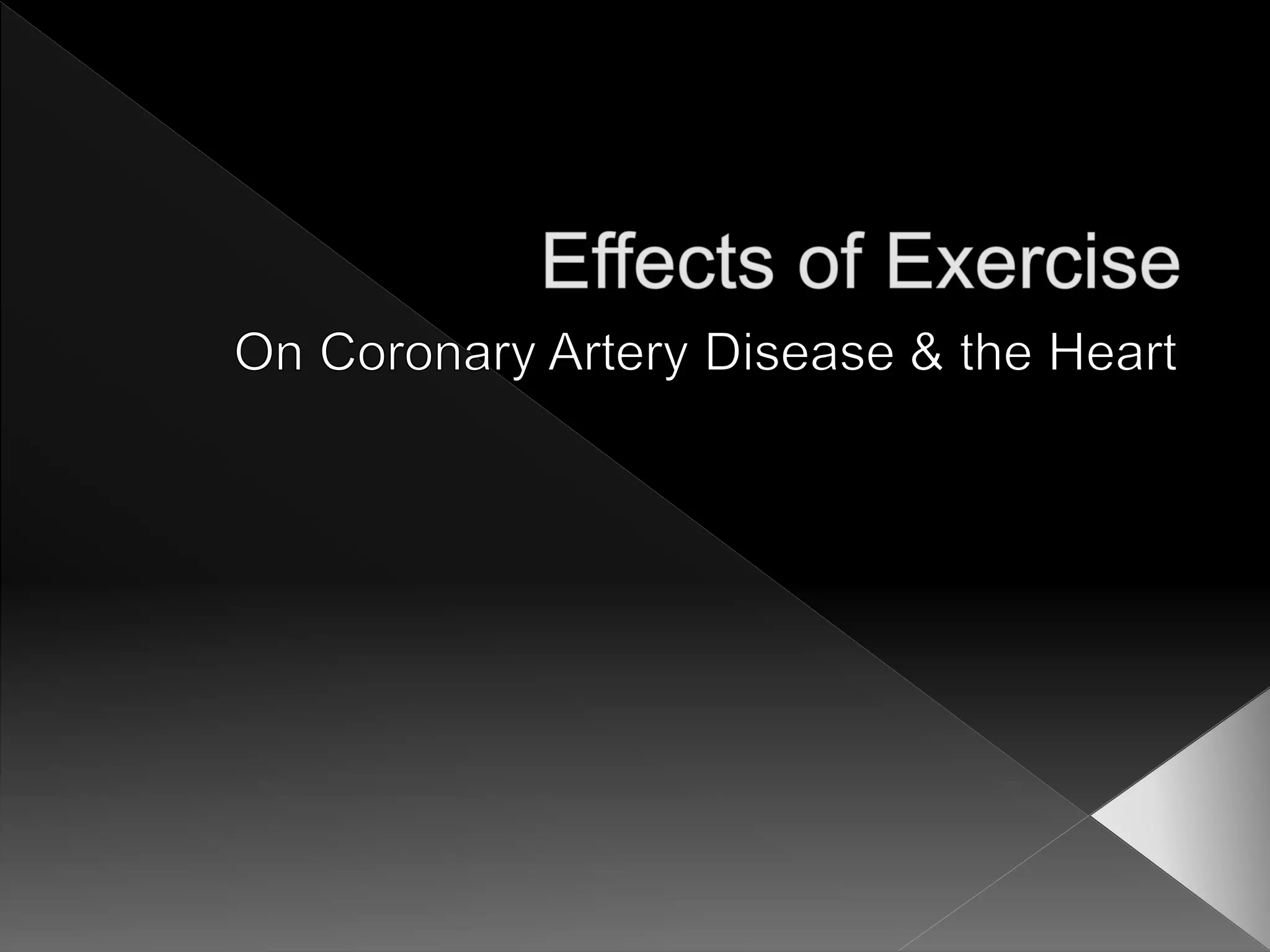 Cardiovascular Disease &_ Exercise (3) | PPTX