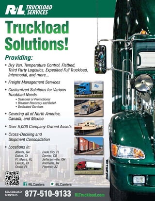 R+L Truckload Solutions | PDF