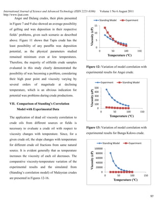 Prediction of wax Deposition Risk of Malaysian Crude... | PDF