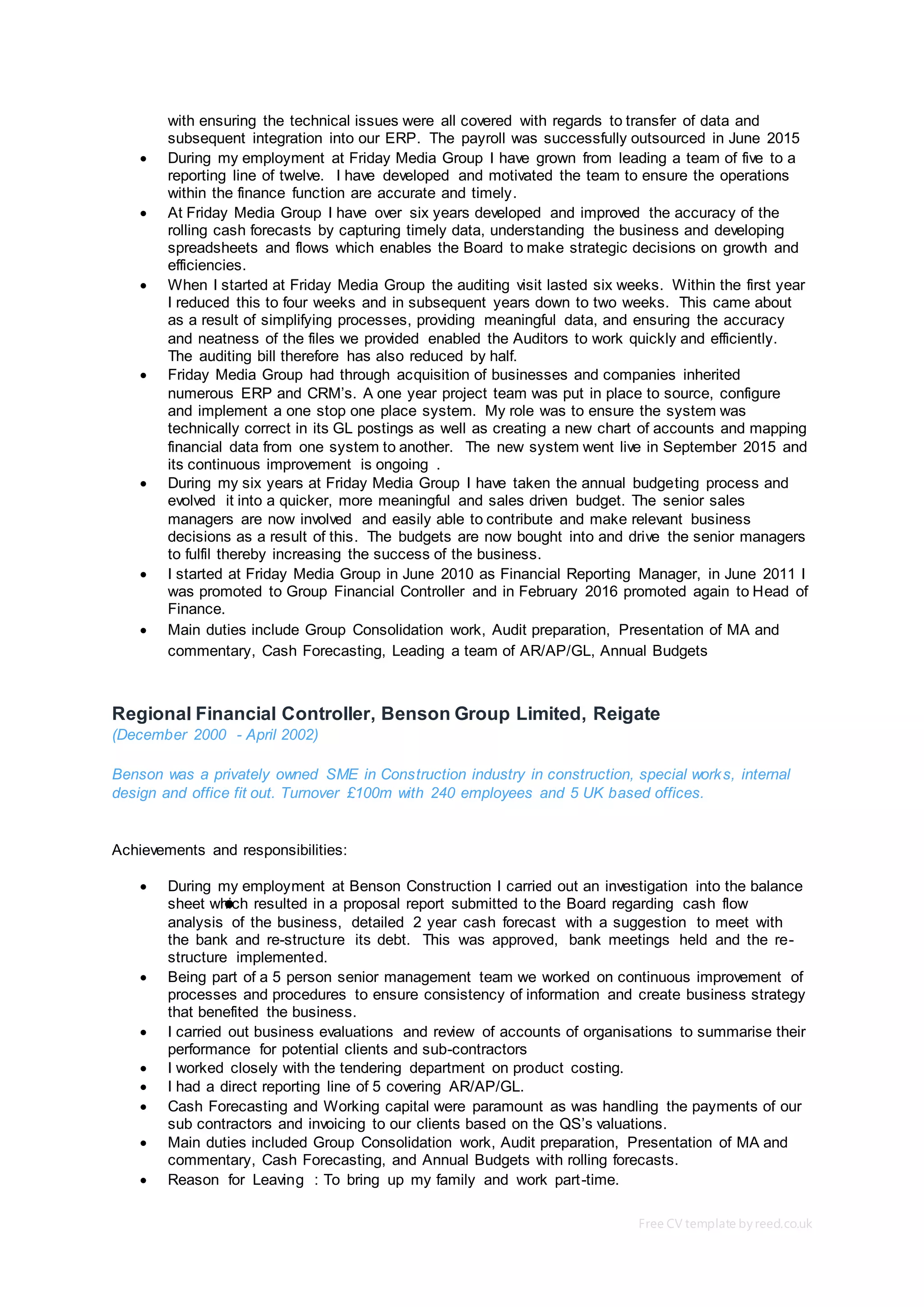 CV Sam Higgs | DOCX