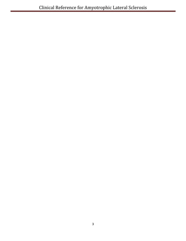 ALS Clinical Reference Handout | PDF