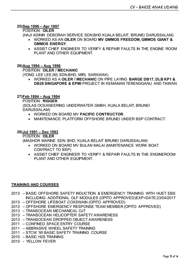 Bakie Anak Udang - UpdateCV 3rd | PDF