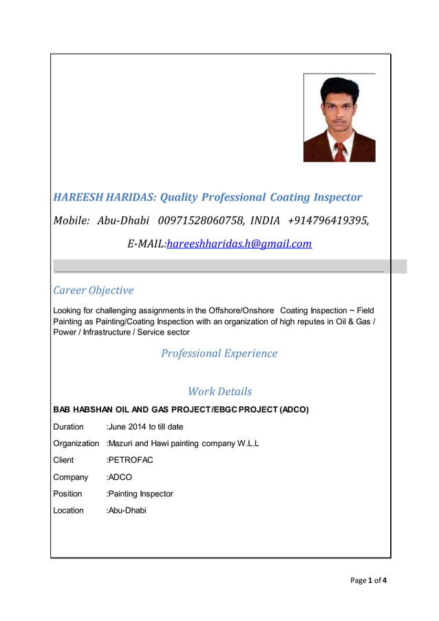 hari cv up dated 2015 | PDF