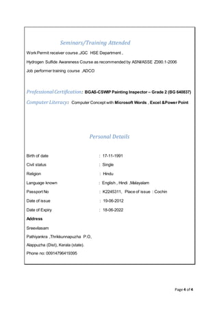 hari cv up dated 2015 | DOCX
