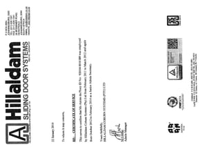 Hillaldam Ref Letter | PPT