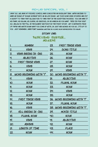 Rogue Science Ad-Lib Special Vol I | PDF