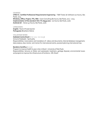 CV Mila Amaro ENGLISH | PDF