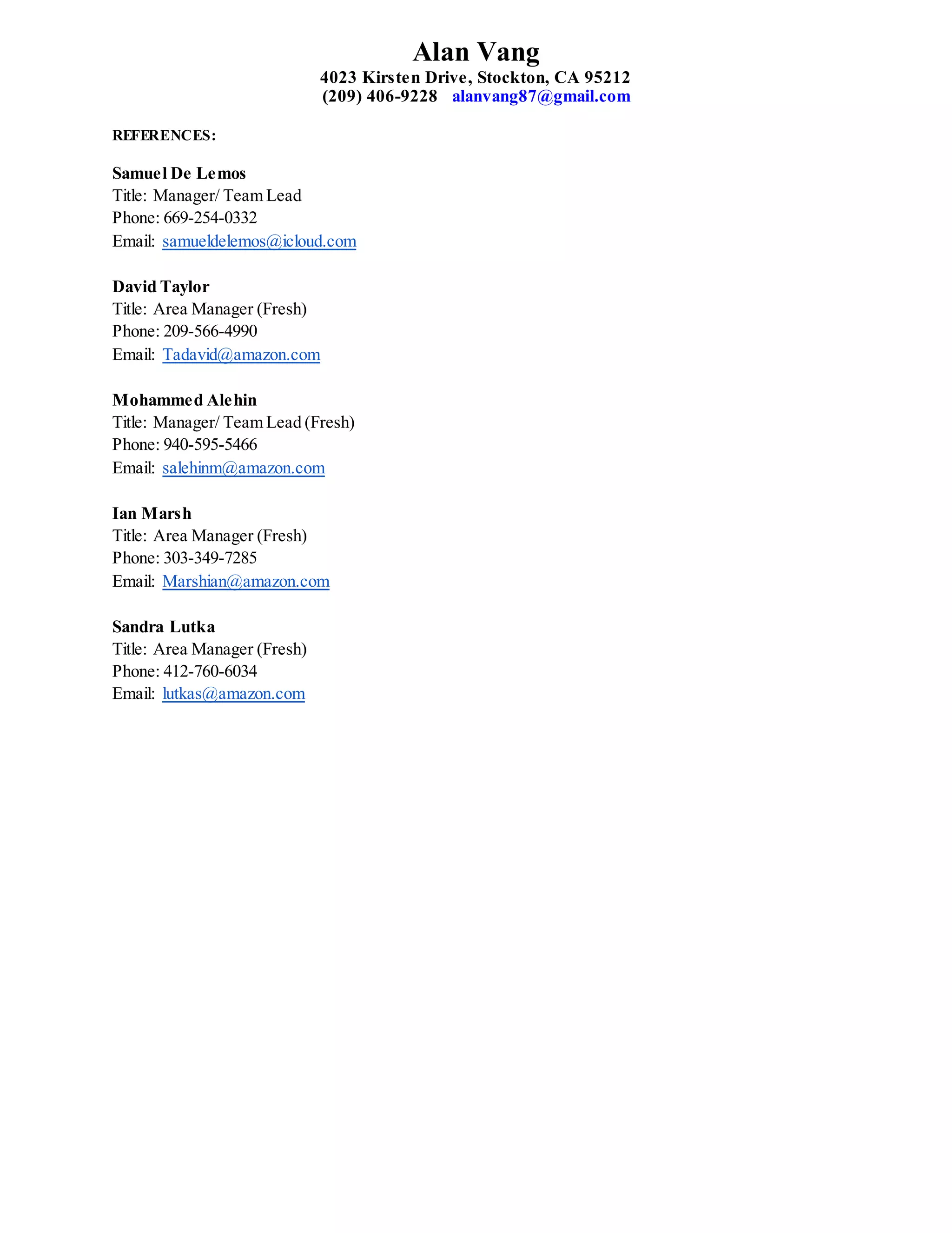 My Resume | DOCX | Business | Business and Finance