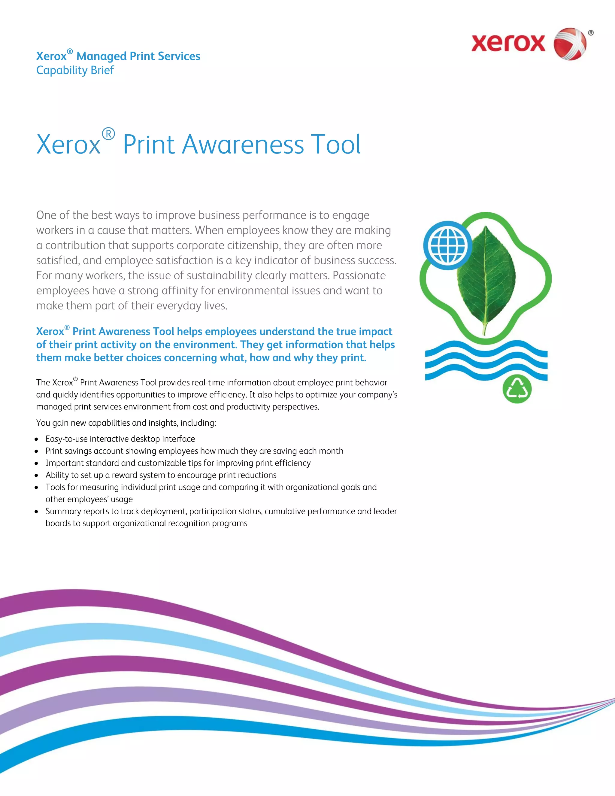 Print awareness tool | PDF
