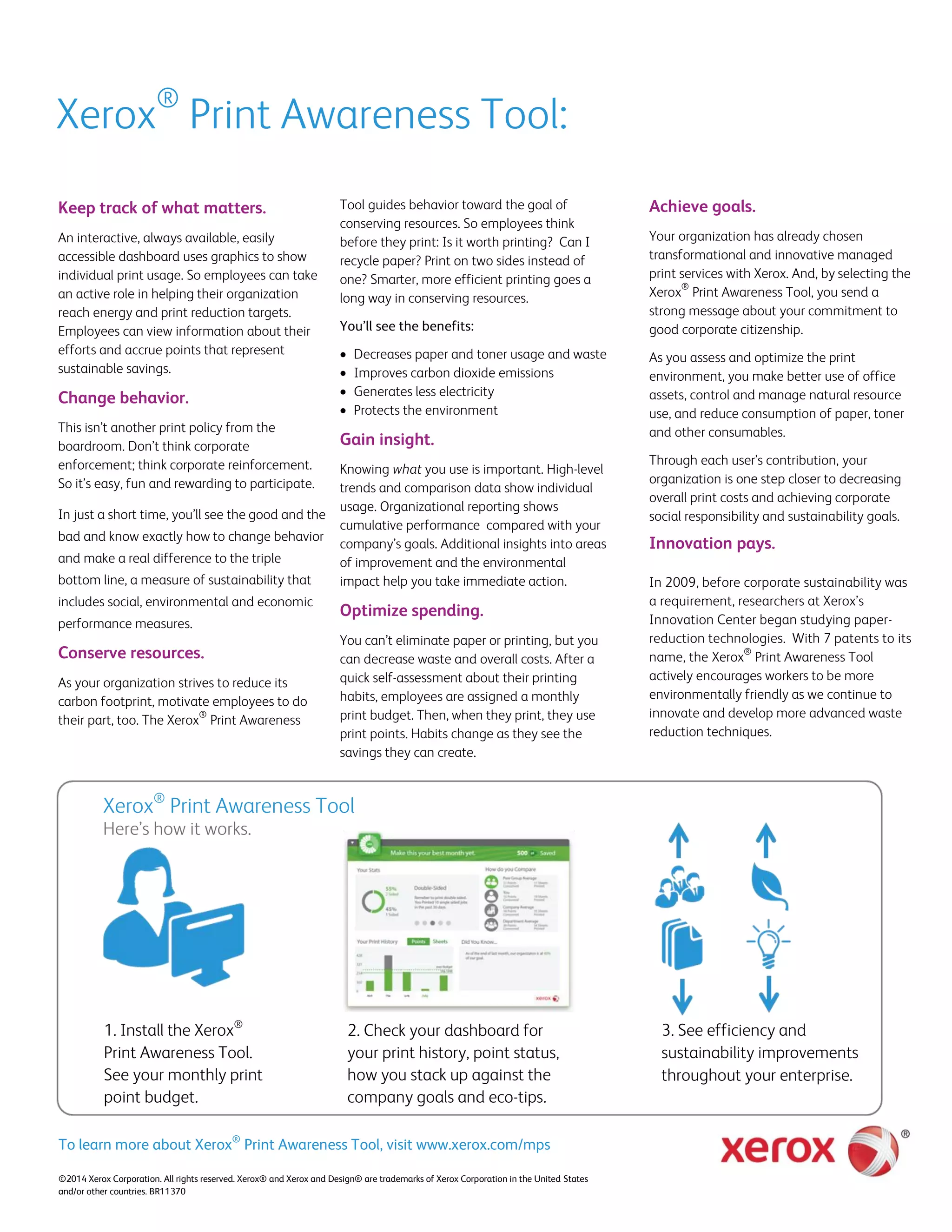 Print awareness tool | PDF