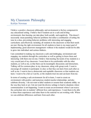 Classroom Management | DOCX