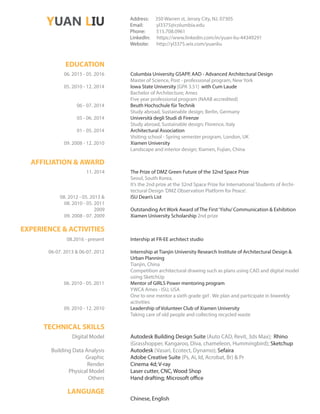 Liu-Yuan resume | PDF