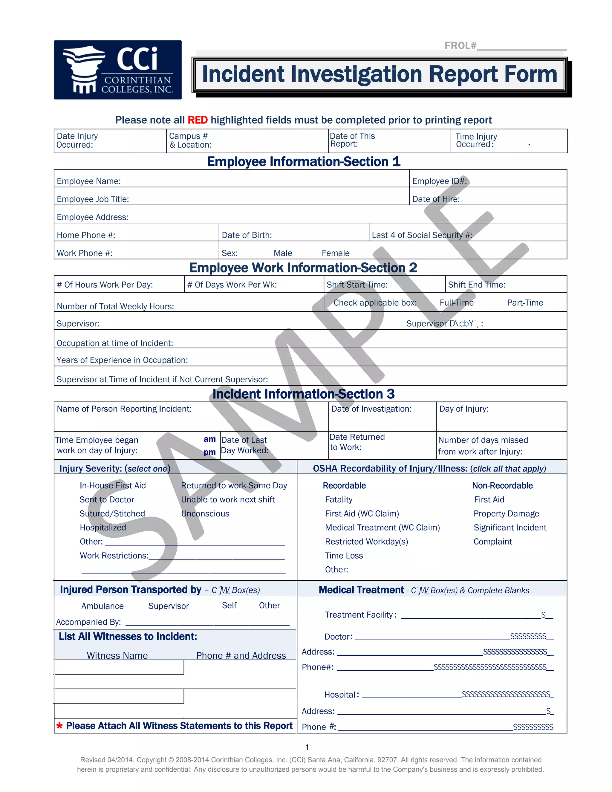 Accident Investigation Report 2013 | PDF