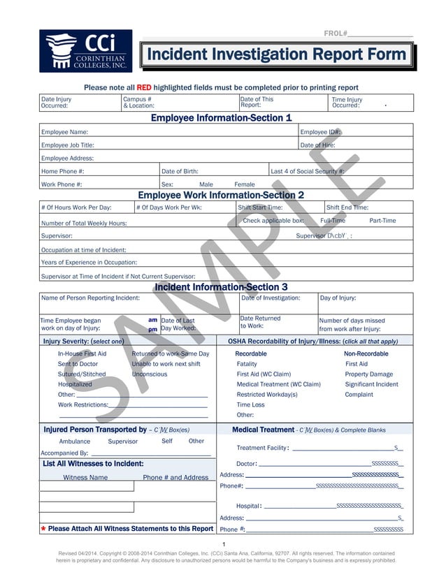 Accident Investigation Report 2013 | PDF
