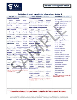 Accident Investigation Report 2013 | PDF
