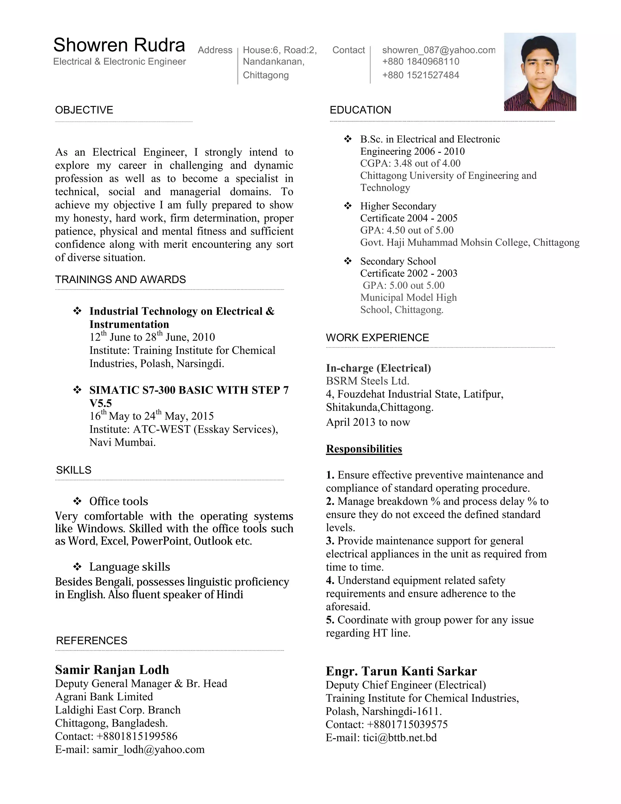 CV-Showren Rudra | PDF