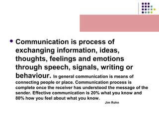 communication& Presentation Skills | PPT