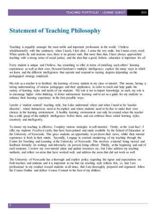 Teaching Portfolio LEANNE GUIHOT | DOCX