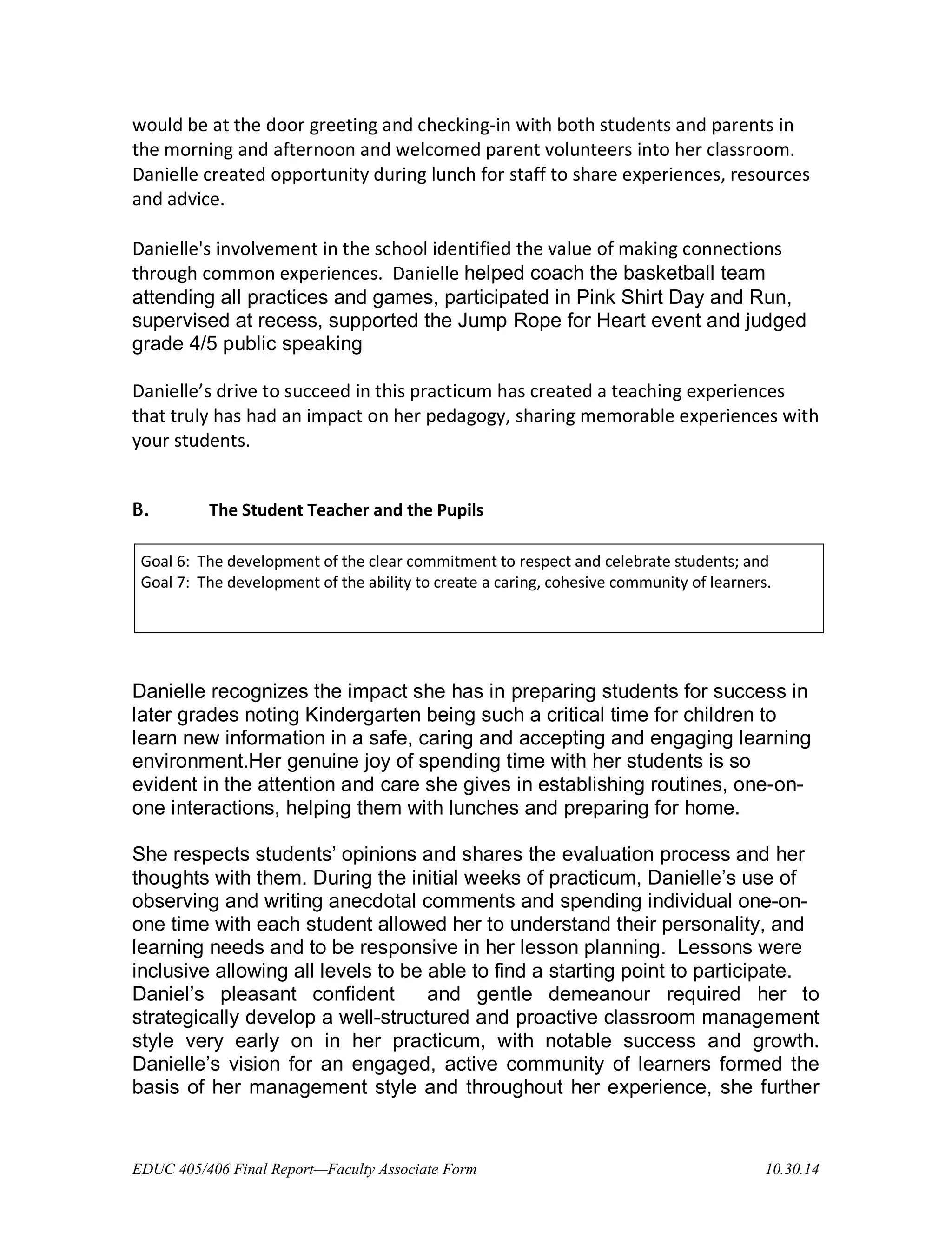 Danielle 405 FA FINAL REPORT | PDF