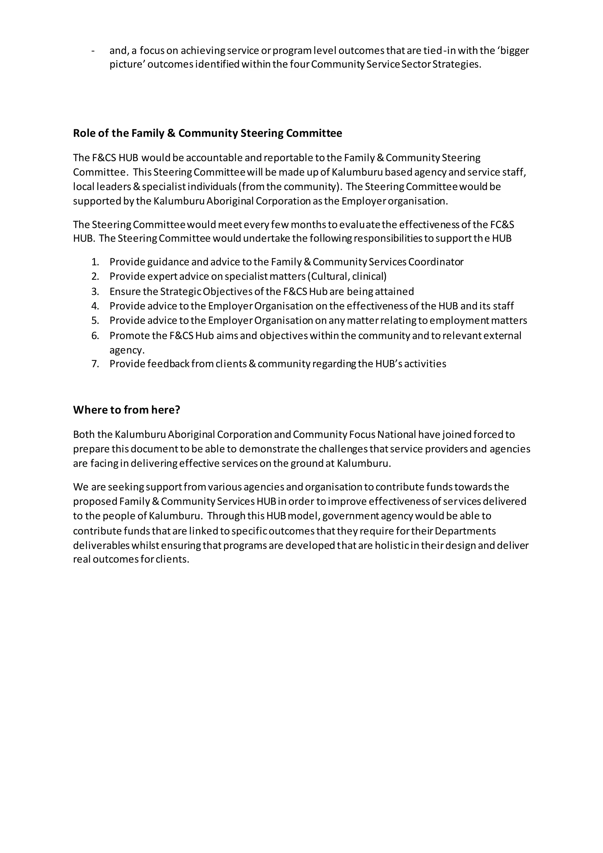 Family & Community Service Delivery model | DOCX